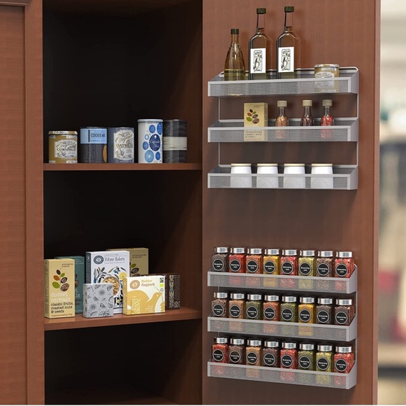 Kitchen | 2 Pack Spice Rack Organizer 3 Tier Countertop Stand Or Wall ...